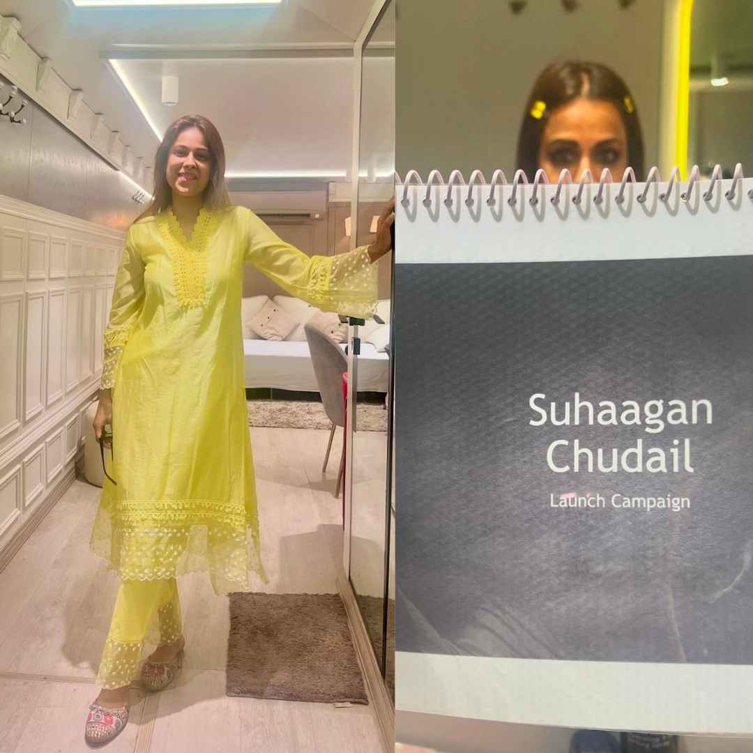 Nia Sharma Shares Glimpses From First-Day Shoot Of New Show 'Suhaagan Chudail'